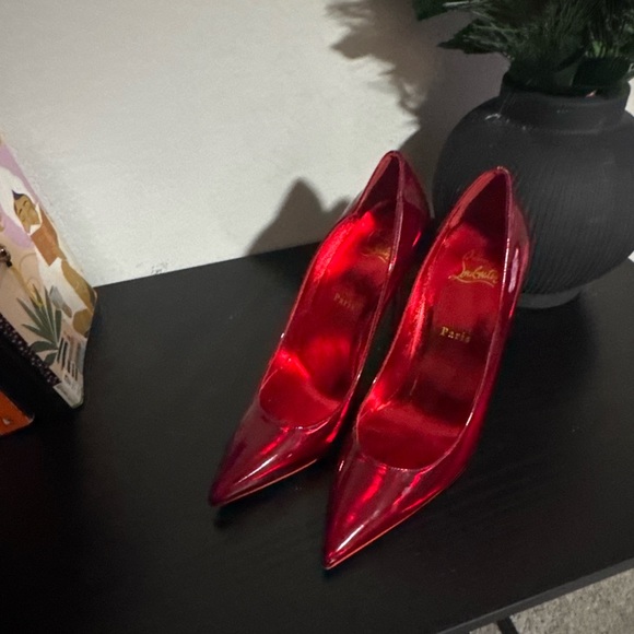 Christian Louboutin | Shoes | Christian Louboutin Shiny Red Heels ...